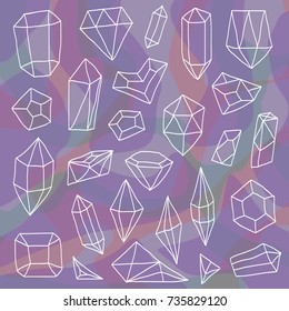 Vector Hand Drawn Doodle Gem Set Stock Vector (Royalty Free) 741211510 ...