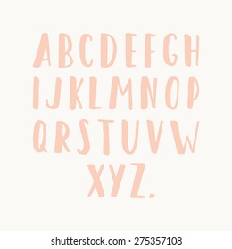 Vector Hand Drawn Font Stock Vector (Royalty Free) 275357108 | Shutterstock