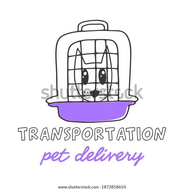Vector Hand Drawn Icon Transportation Cage Stock Vector (Royalty Free ...