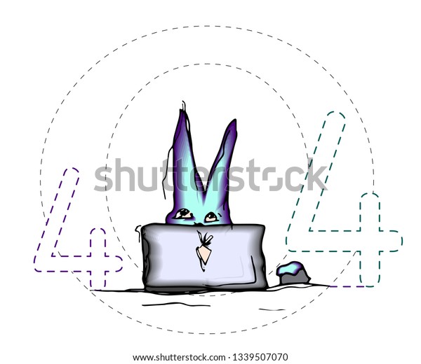 Vector Hand Drawn Illustration 404 Funny Stock Vector (Royalty Free ...