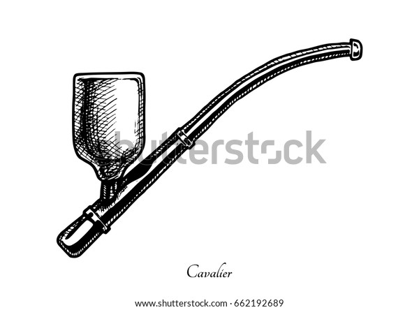 Vector Hand Drawn Illustration Cavalier Shape Stock Vector (Royalty ...