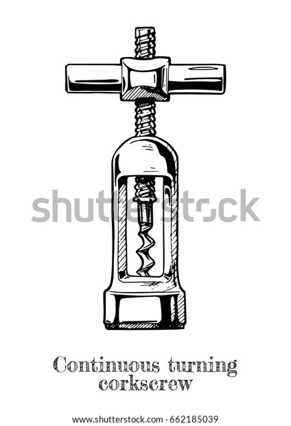 Vector Hand Drawn Illustration Continuous Turning Stock Vector (Royalty ...