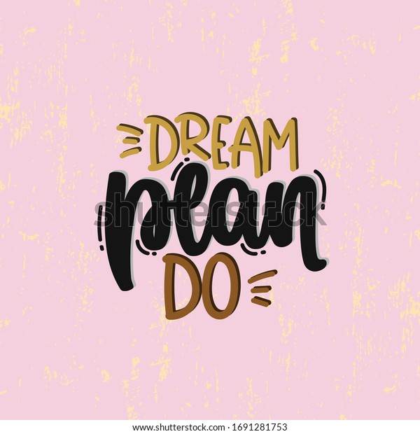 Vector Hand Drawn Illustration Lettering Phrases Stock Vector (Royalty ...