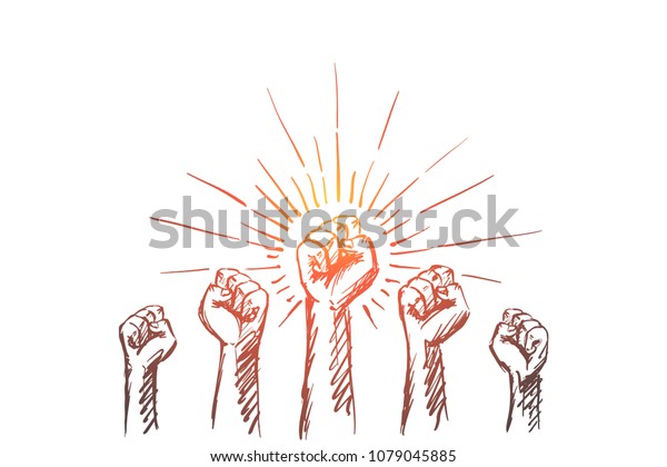 Vector Hand Drawn Leaders Concept Sketch Stock Vector (Royalty Free ...