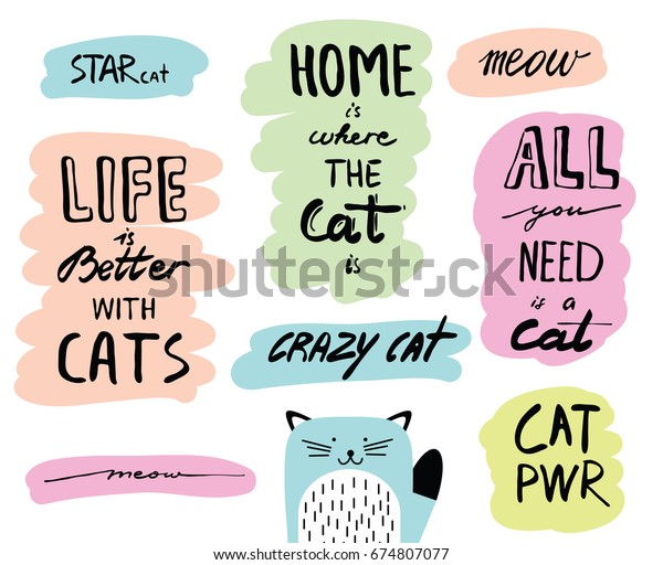 Vector Hand Drawn Lettering Quotes About Stock Vector Royalty Free