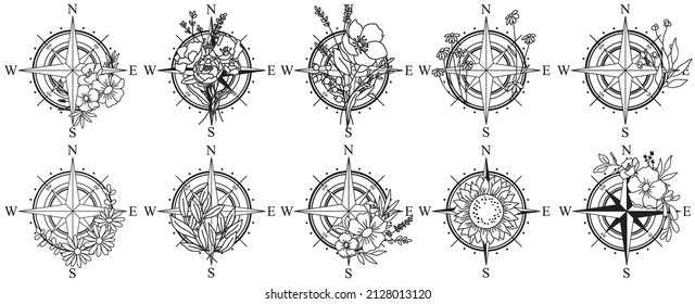 7,184 Flower compass Images, Stock Photos & Vectors | Shutterstock