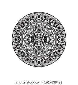 Vector Hand Drawn Mandala Art Stock Vector (Royalty Free) 1619838421 ...