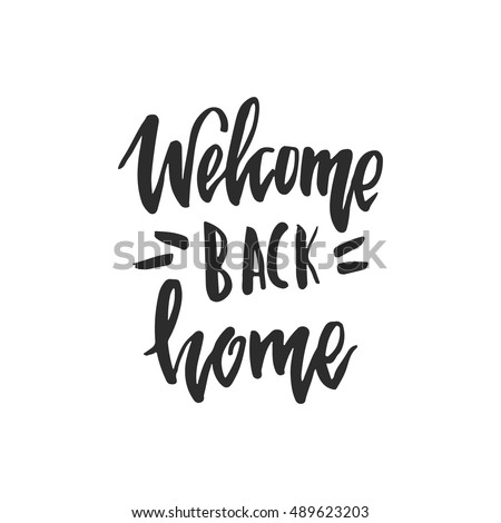 Vector Hand Drawn Poster Welcome Back Stock Vector (Royalty Free ...