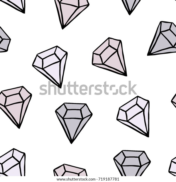 Vector Hand Drawn Seamless Pattern Colorful Stock Vector (Royalty Free ...