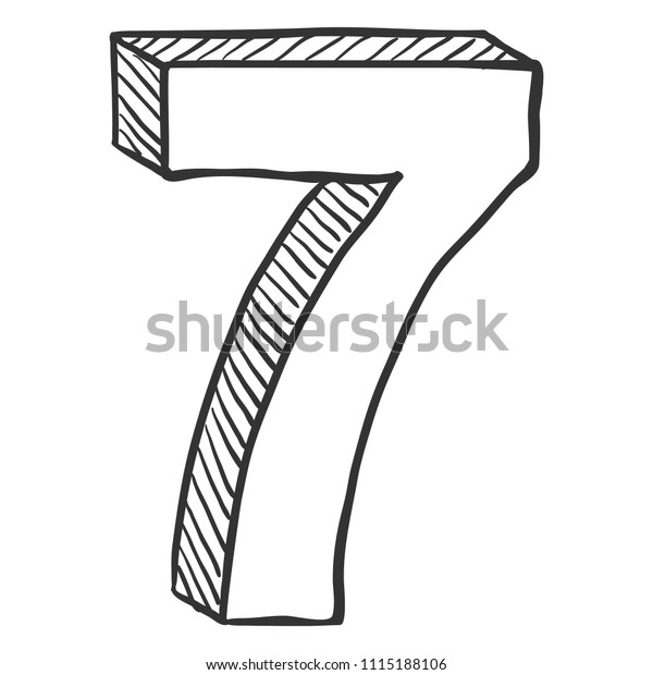2.945 Number 7 Doodle Bilder, Stockfotos und Vektorgrafiken | Shutterstock