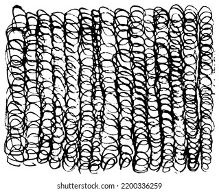 Vector Hand Drawn Spiral Crayon Scribbles Stock Vector (Royalty Free ...
