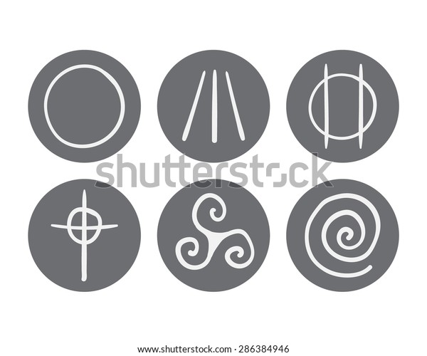Vector Hand Drawn Symbols Druidism Icon Stock Vector (Royalty Free ...
