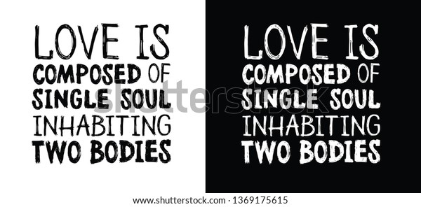 Vector Hand Lettering Love Quotes Can Stock Vector (Royalty Free ...