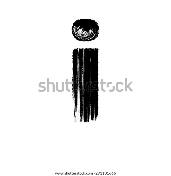 Vector Hand Paint Letter Hand Drawn Stock Vector (Royalty Free ...