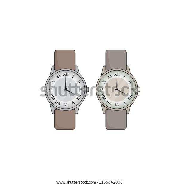 Vector Hand Wrist Watch Icon Wristwatch Stock Vector (Royalty Free ...