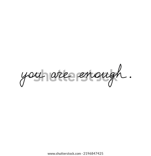 Vector Handwriting One Line Continuous Phrase Stock Vector (Royalty ...