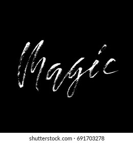 Vector Handwritten Illustration Magic Word Modern Stock Vector (Royalty ...