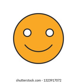 Vector Happy Emoji Icon Stock Vector (Royalty Free) 1323917072 ...