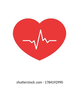 Red Heart Rhythm Chart Concept Exercise Stock Vector (Royalty Free ...