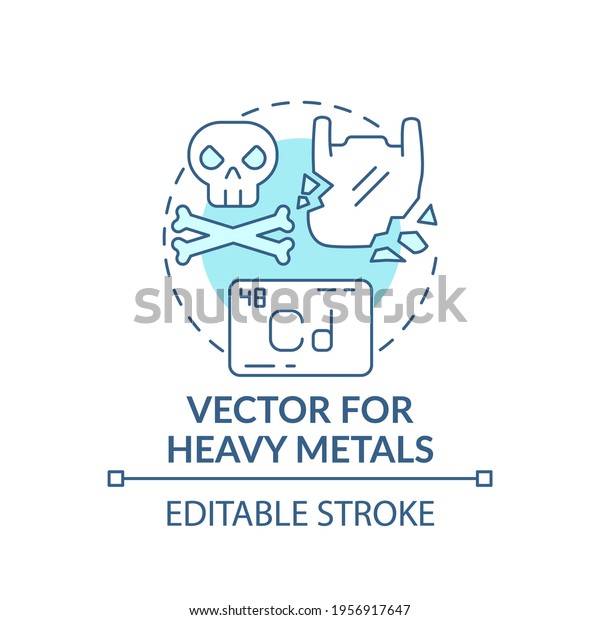 Vector Heavy Metals Concept Icon Microplastics Stock Vector (Royalty ...