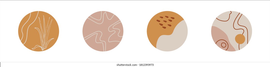 Vector Highlights Cover Icon Set Social Stock Vector (Royalty Free ...