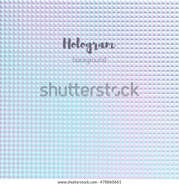 Vector Holographic Background Grid Hologram Effect Stock Vector ...