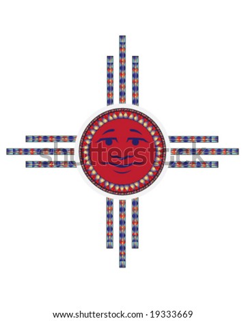 Vector Hopi Sun Symbol Sun Face Stock Vector (Royalty Free) 19333669 ...