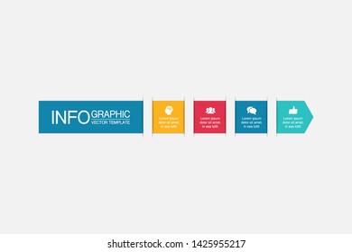 Vector Horizontal Infographic Diagram Template Business Stock Vector ...