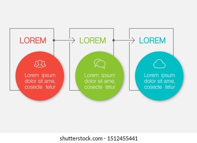 Vector Horizontal Infographic Diagram Template Business Stock Vector ...