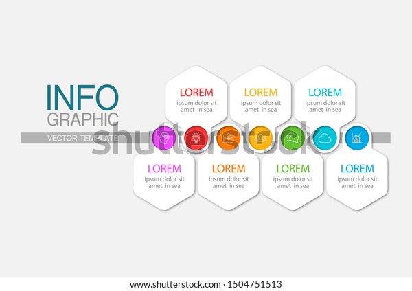 Vector Horizontal Infographic Diagram Template Business Stock Vector ...