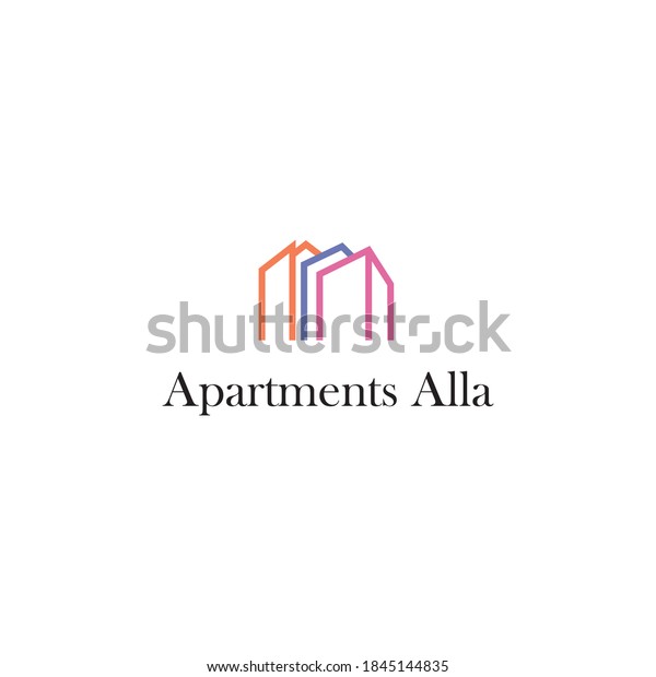 Vector Hotel Building Logo Design Templates Stock Vector (Royalty Free ...