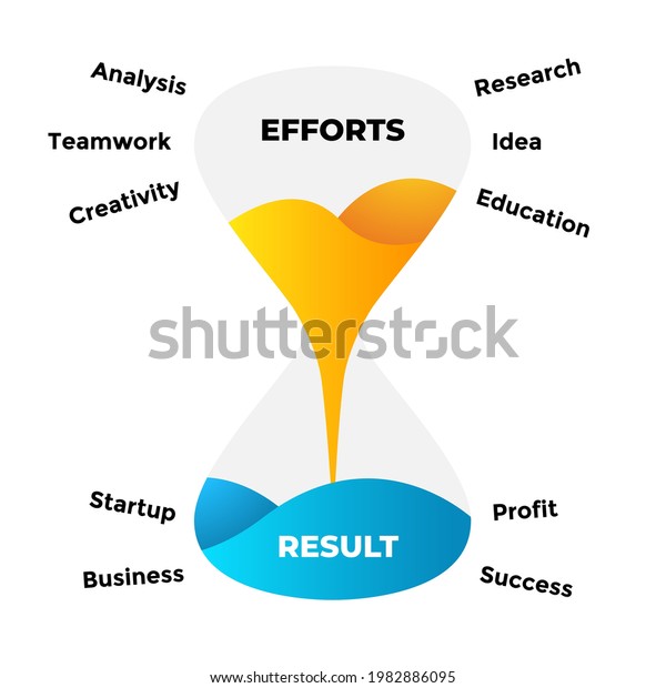 Vector Hourglass Infographic Presentation Slide Template Stock Vector ...