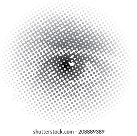 Vector Human Eye Halftone Dotted Raster Stock Vector (Royalty Free ...