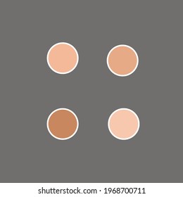 Vector Human Skin Tones Palette Swatches Stock Vector (Royalty Free ...