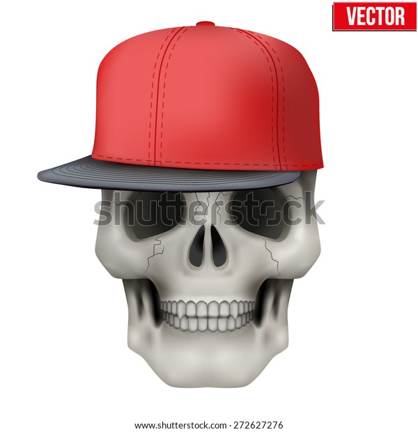 Vector Human Skull Rap Cap On Stock Vector (Royalty Free) 272627276 ...