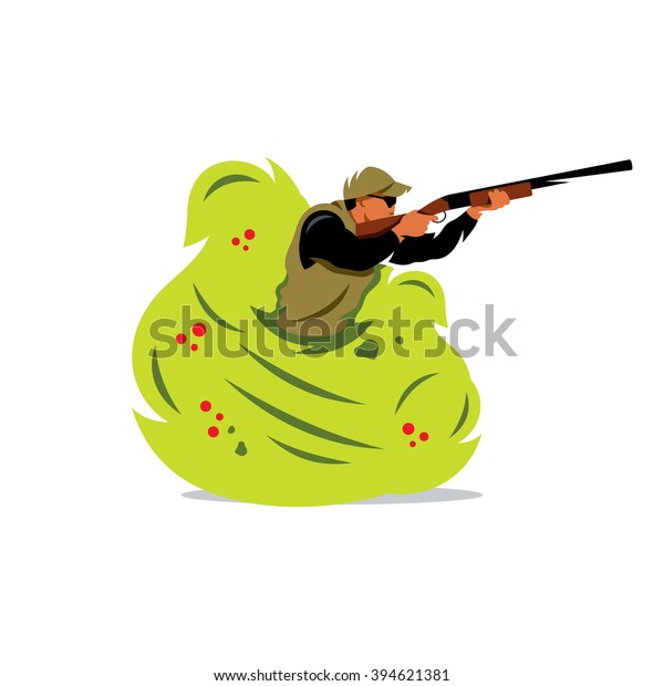 Vector Hunter Man Cartoon Illustration Man: เวกเตอร์สต็อก (ปลอดค่า ...
