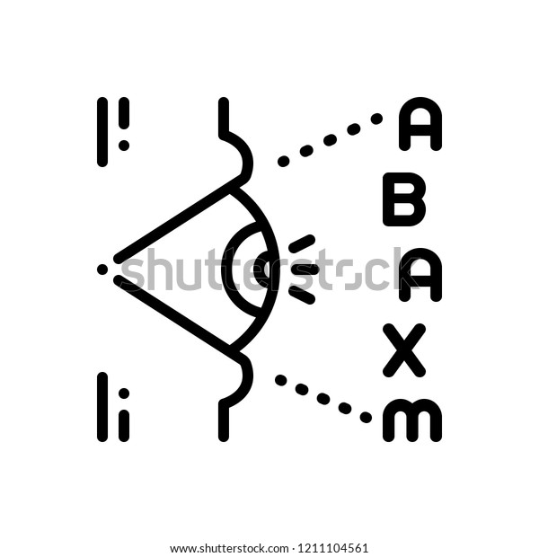 Vector Icon Ametropia Stock Vector (Royalty Free) 1211104561 | Shutterstock