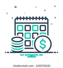 Vector Icon Annuity Stock Vector (Royalty Free) 1250733520 | Shutterstock