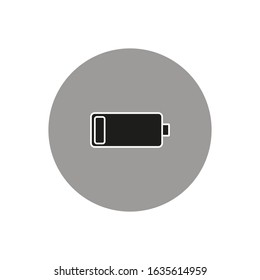 Vector Icon Battery Depleted Symbol On Stock Vector (Royalty Free ...
