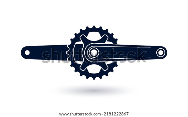 Vector Icon Bicycle Cranks Isolated On Stock Vector (Royalty Free ...