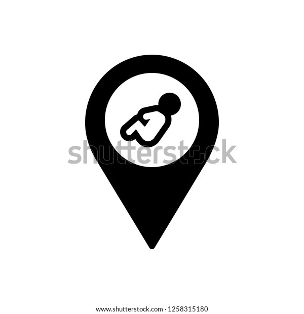 Vector Icon Birthplace Stock Vector (Royalty Free) 1258315180 ...