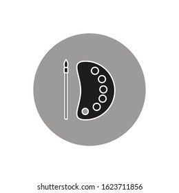 Vector Icon Brush Color Palette Stock Vector (Royalty Free) 1623711856 ...