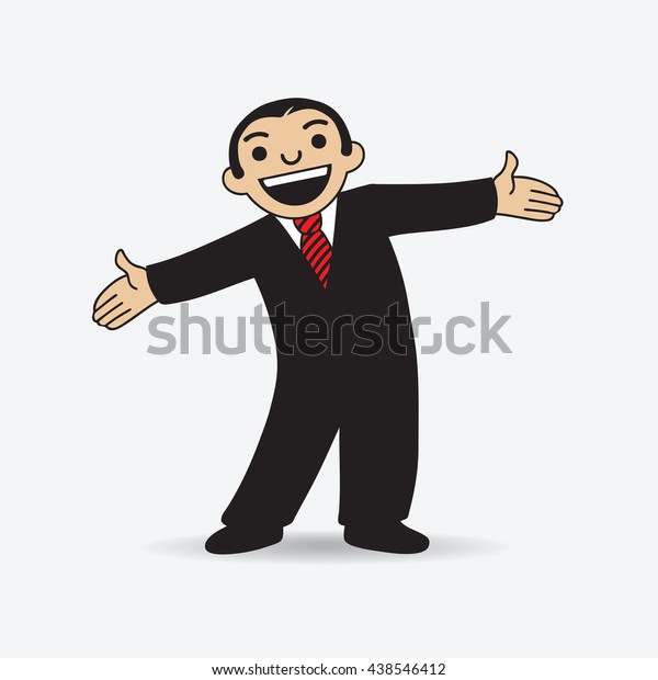 Vector Icon Businessman Salesman Stock Vector (Royalty Free) 438546412