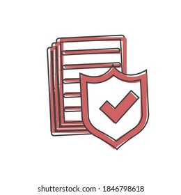 Vector Icon Check Board On White Stock Vector (Royalty Free) 1846798618 ...