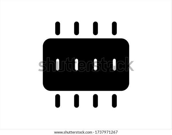 Vector Icon Circuit Board Circuit Symbol Stock Vector (Royalty Free ...