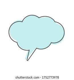 Vector Icon Cloud Conversation Cloud Speech Stock Vector (Royalty Free ...