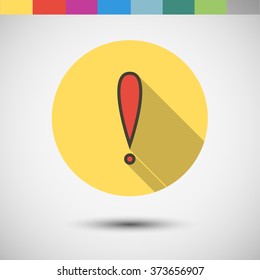 Vector Icon Color Circle Exclamation Point Stock Vector (Royalty Free ...