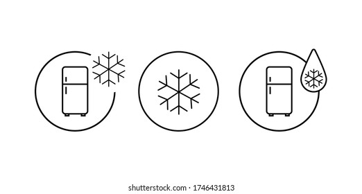 Vector Icon Defrost Symbols Image Drop Stock Vector (Royalty Free ...