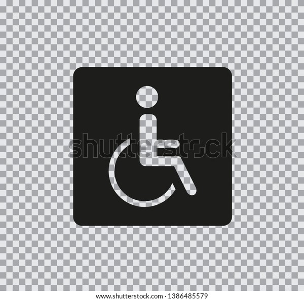 Vector Icon Disabled Icon On Transparent Stock Vector (Royalty Free ...