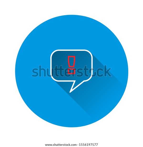 Vector Icon Exclamation Mark Diamond Punctuation Stock Vector (Royalty ...